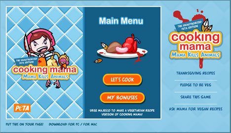 PETA tries to make a point with Cooking Mama: Mama Kills Animals ...