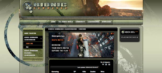 Bionic Commando multiplayer leaderboards are live – Destructoid