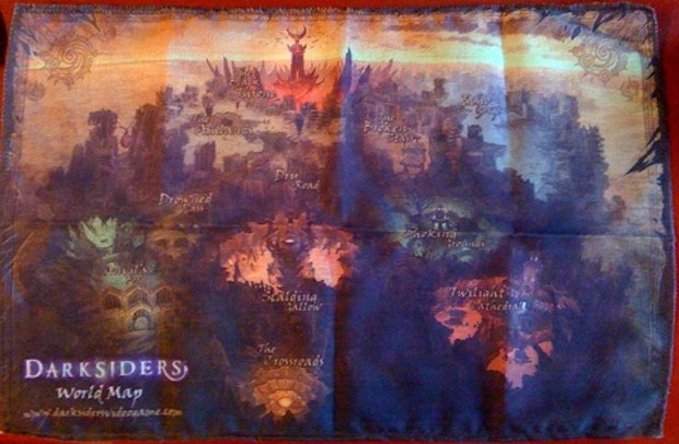 Dear THQ: We covet your Darksiders cloth map – Destructoid