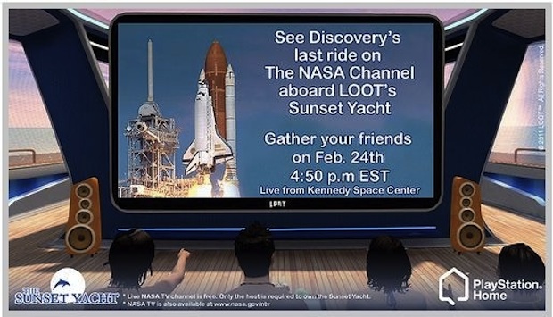 NASA + Sony: Watch shuttle launch on PlayStation Home – Destructoid