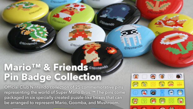 Club Nintendo reward: Commemorative Mario pins – Destructoid