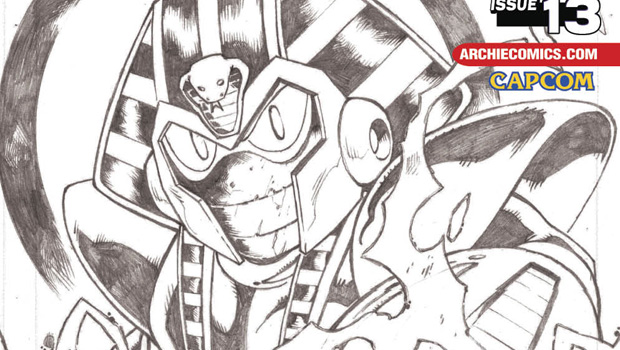 Pharaoh Man looks beast on the Mega Man #13 variant cover – Destructoid