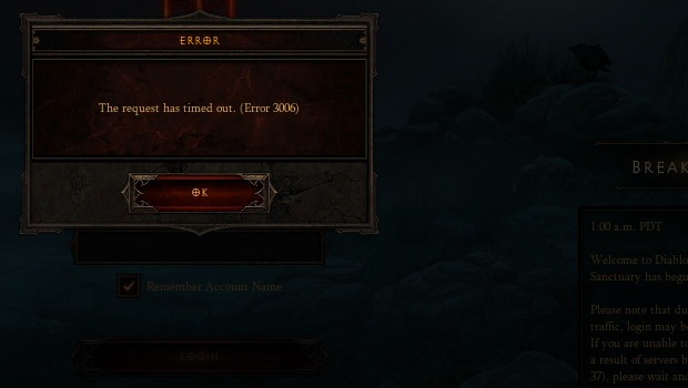 Error 37, character creation problems hit Diablo III – Destructoid