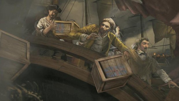 An Assassin's Creed 3 Boston Tea Party diorama – Destructoid