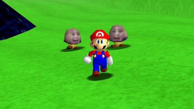 Man puts son's face on goombas in Super Mario 64 – Destructoid