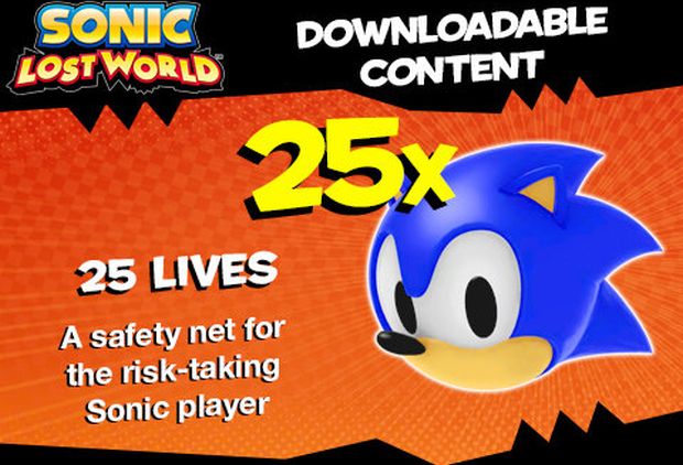 WTF: Sonic Lost World's pre-order bonus is extra lives – Destructoid