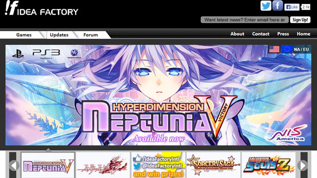 Idea Factory International website officially launched – Destructoid