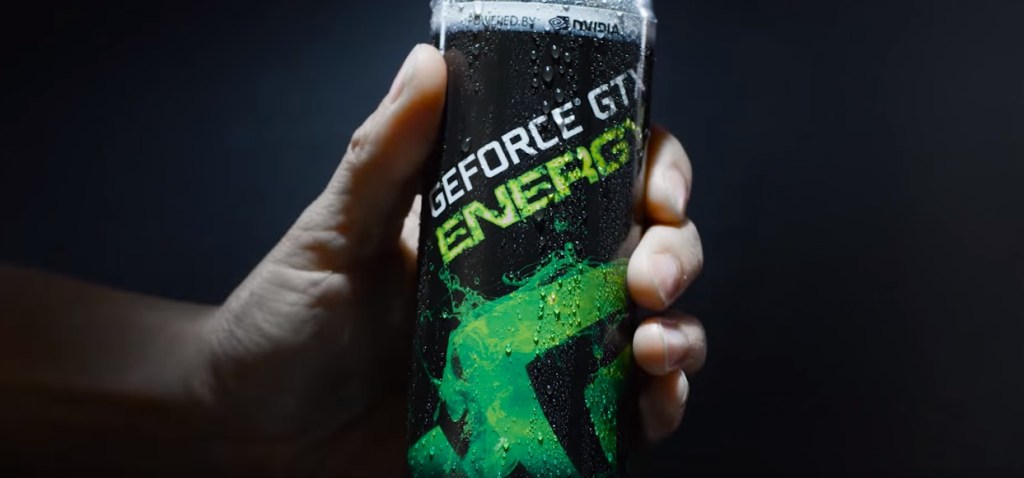 This thankfully fake NVIDIA energy drink probably tastes like PC ...