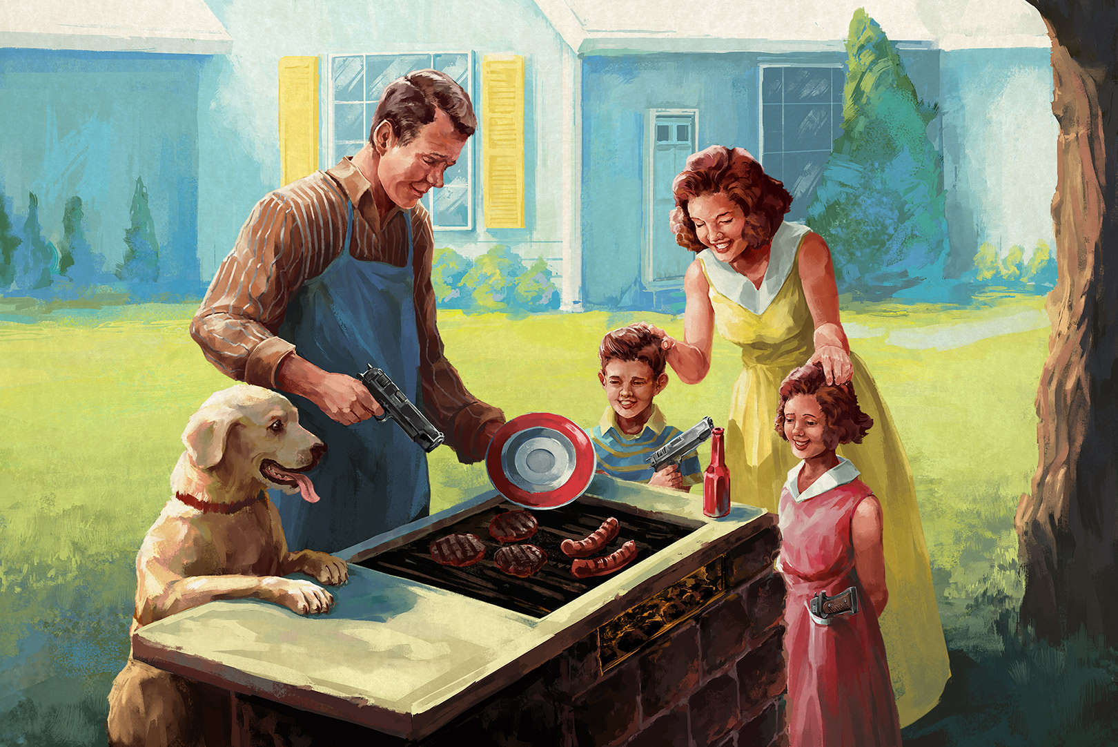 The American Dream is a game where guns are used for everything ...