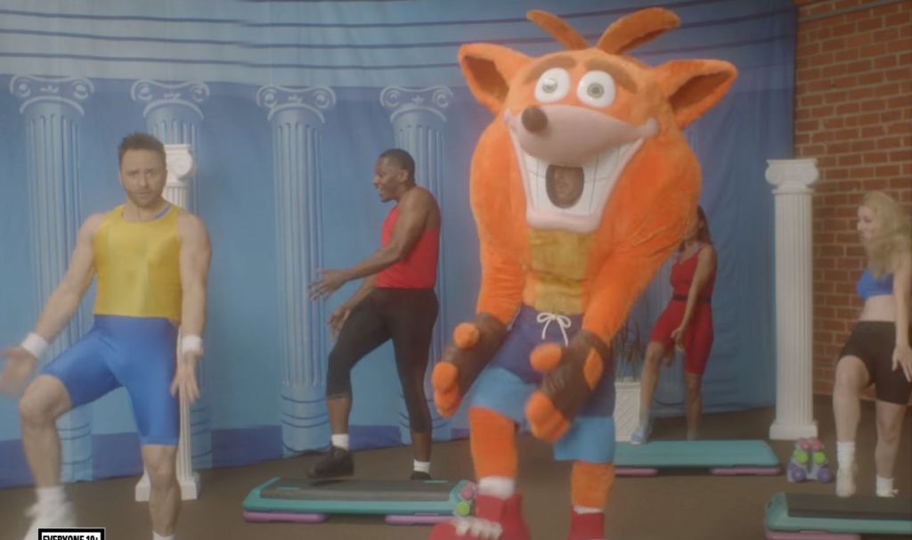 Crash Bandicoot mascot suit returns in goofy new workout trailer ...
