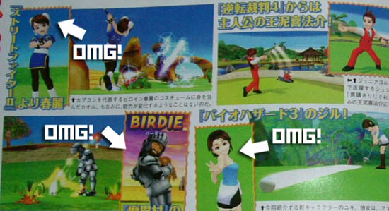 Alternate threads in Capcom's We Love Golf make for some DIY cameos ...