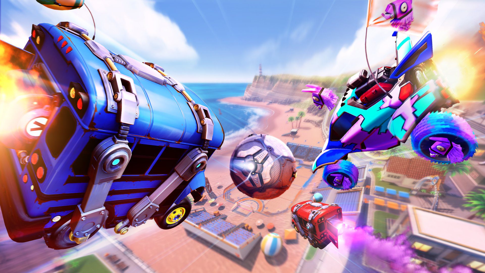 Fortnite's Battle Bus is coming to Rocket League, and we should've seen ...