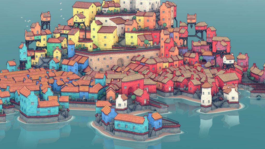 Townscaper is a care-free building game on Switch, iOS, and Android