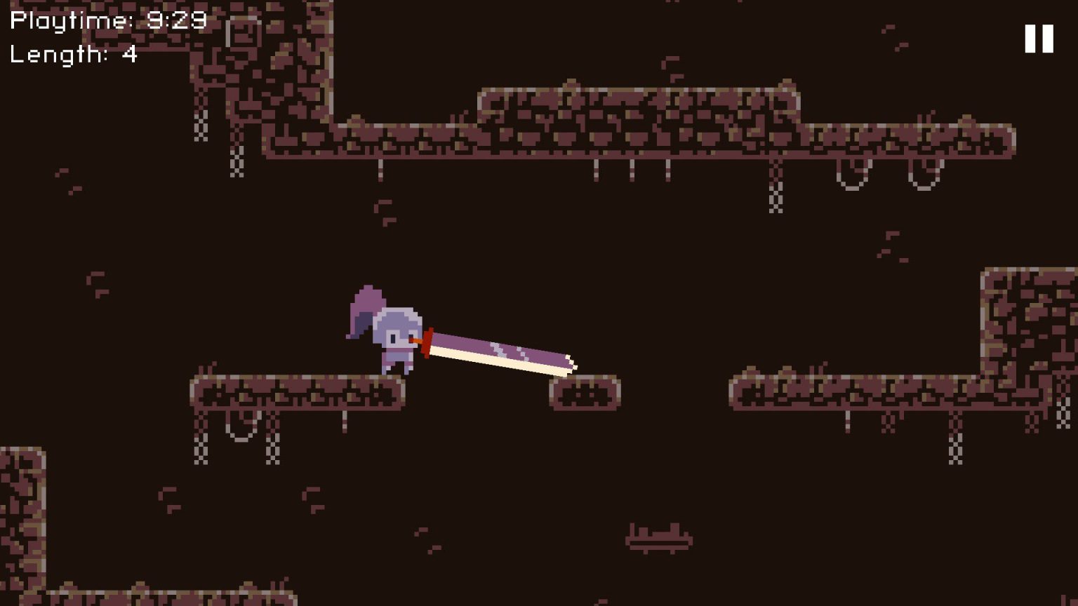 Deepest Sword is a maddening platformer about a little sword that grows