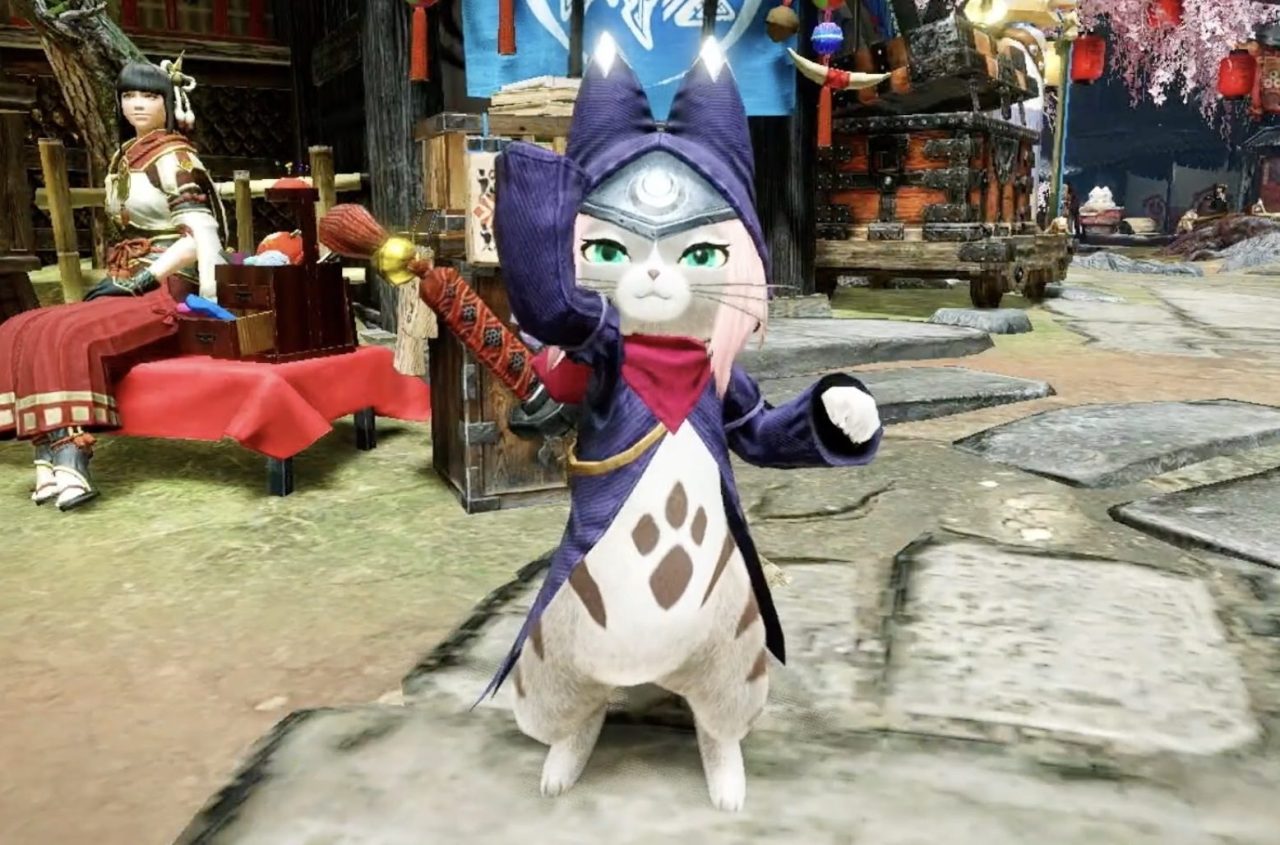 Monster Hunter Rise x Monster Hunter Stories 2 crossover gear en route