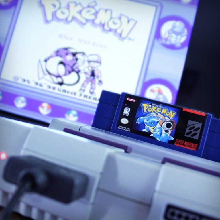 These Pokemon Red and Blue SNES cartridges sure are sleek