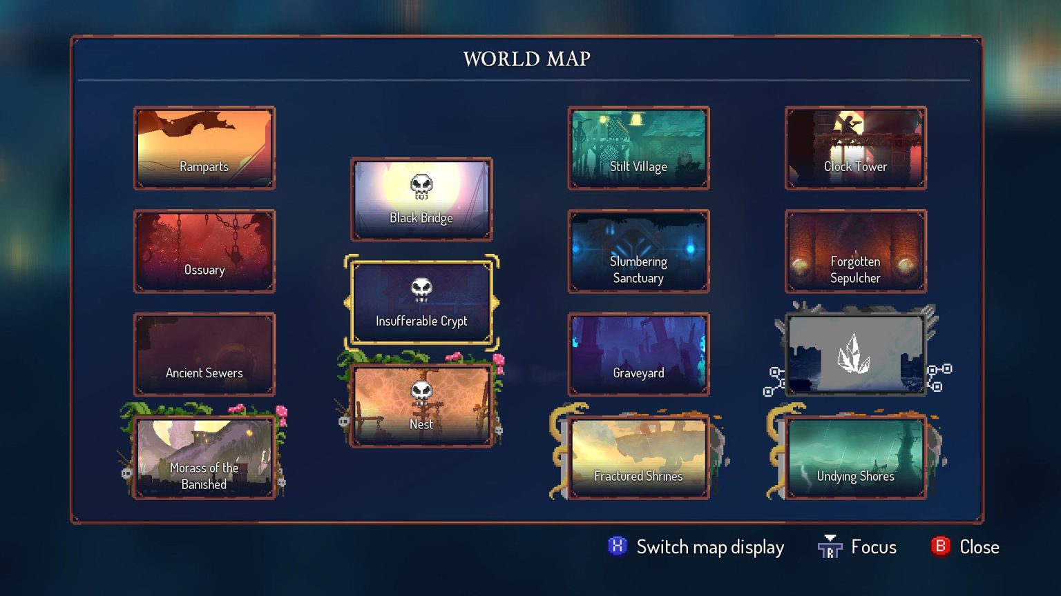 Dead Cells lets you fight bosses in a training room and equip Aspect buffs
