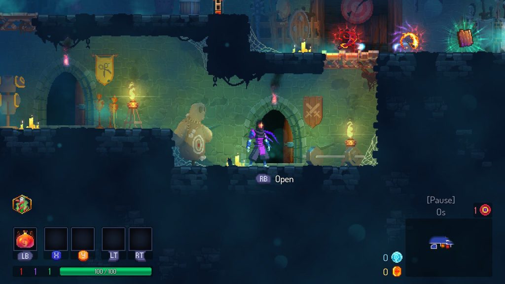 Dead Cells lets you fight bosses in a training room and equip Aspect buffs