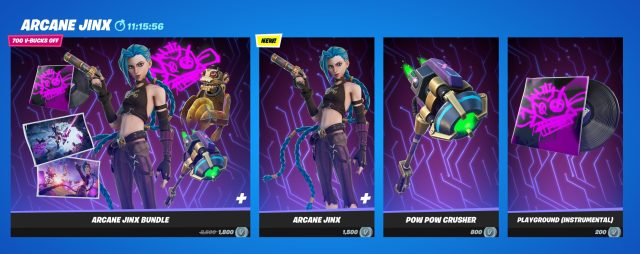 Fortnite meets League of Legends in a Jinx collab that actually fits