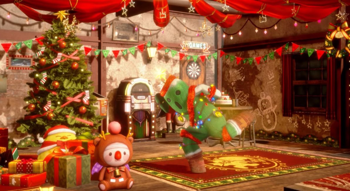 Happy Holidays from the capitalist Shinra dogs in FFVII: The First Soldier