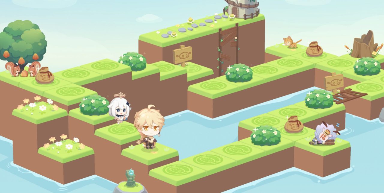 This digital Genshin Impact board game earns you in-game bonuses