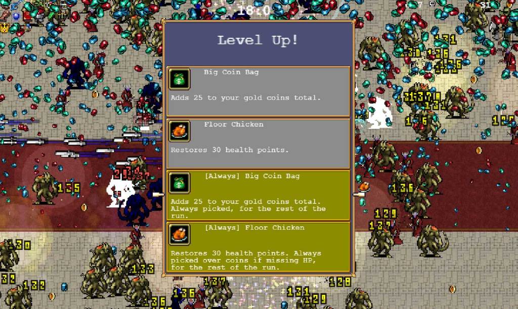 Vampire Survivors got a big boss battle, limit breaks, and better level-ups