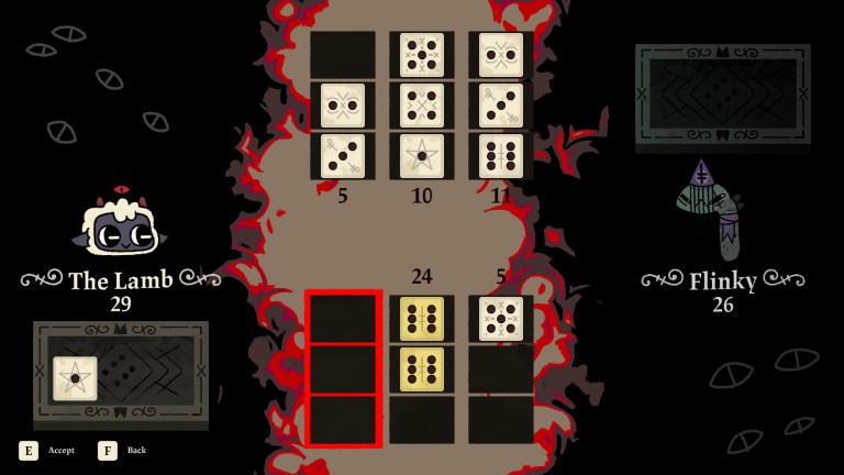 A Cult of the Lamb fan made a real Knucklebones dice game