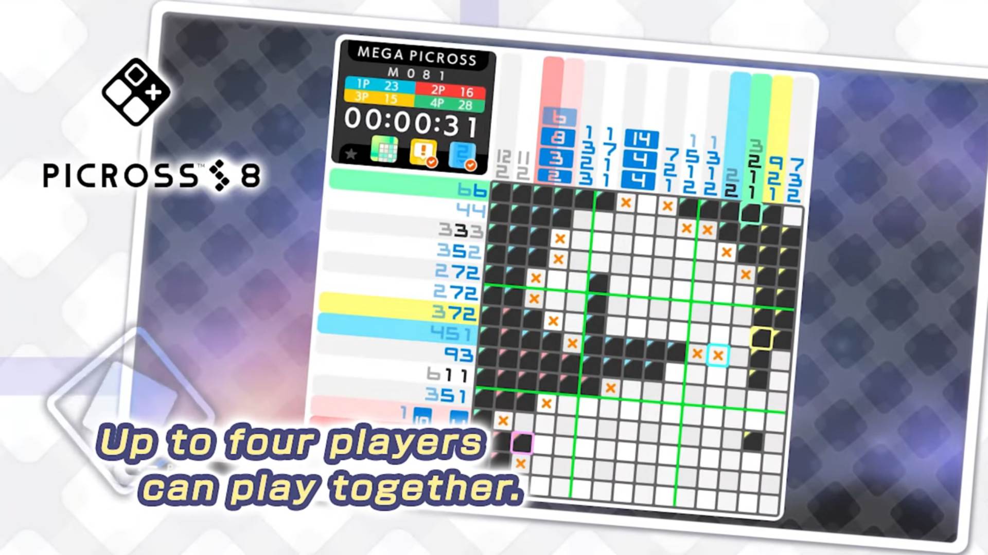 Picross S8 arrives this month with four-player co-op – Destructoid