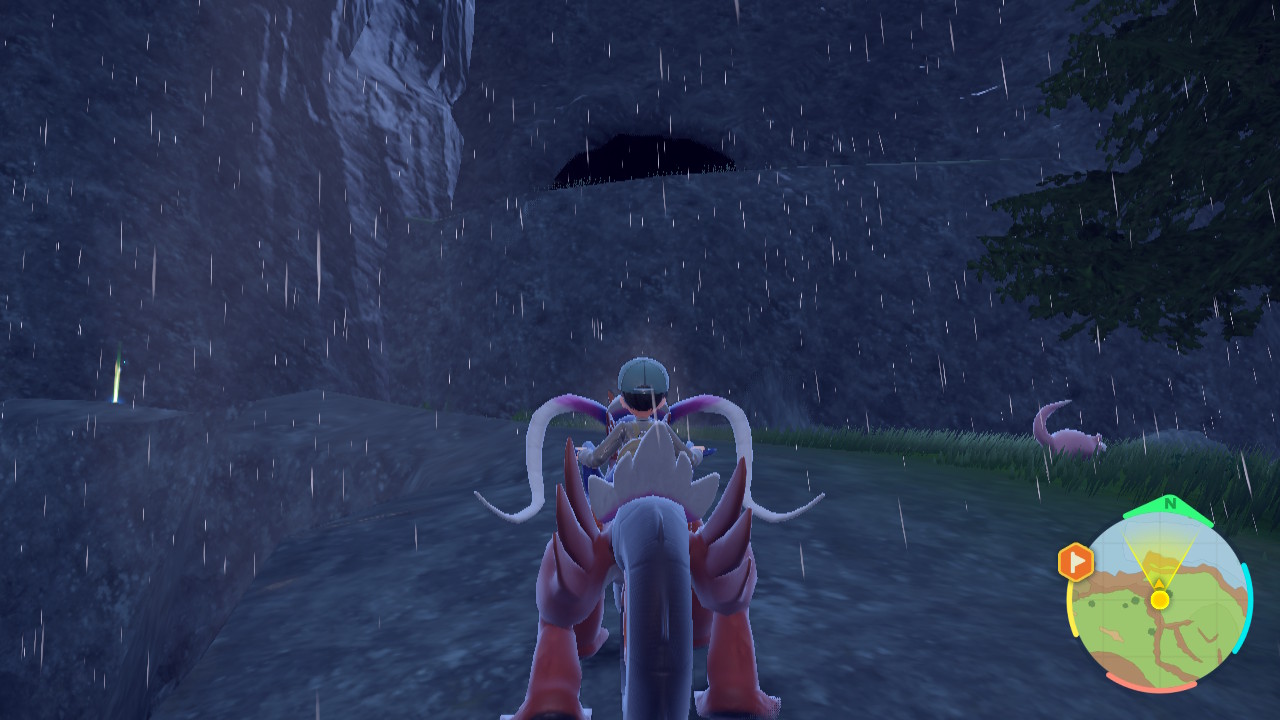 How does the rain system work in Pokémon Scarlet & Violet?