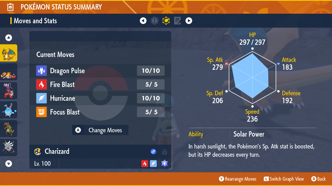 Pokemon Scarlet & Violet Charizard info, moves, loot, and stats