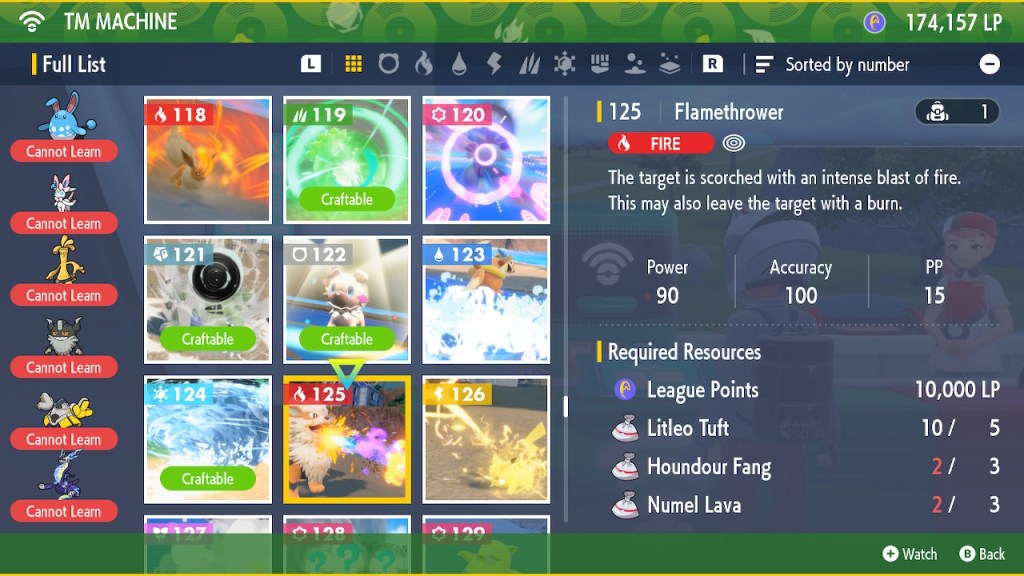 Where to find Flamethrower TM 125 in Pokémon Scarlet & Violet