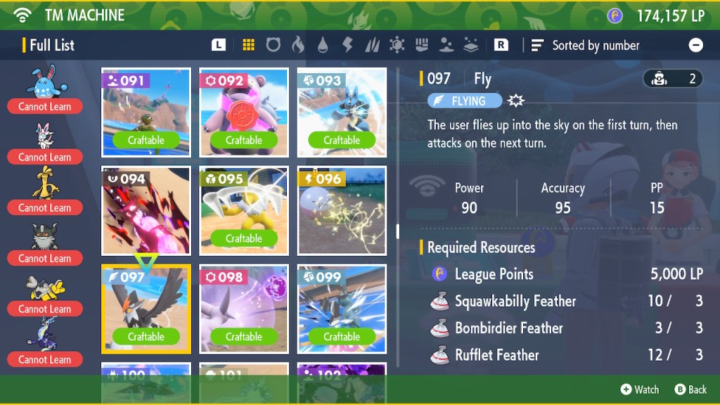 Where to find Fly TM 097 in Pokémon Scarlet & Violet
