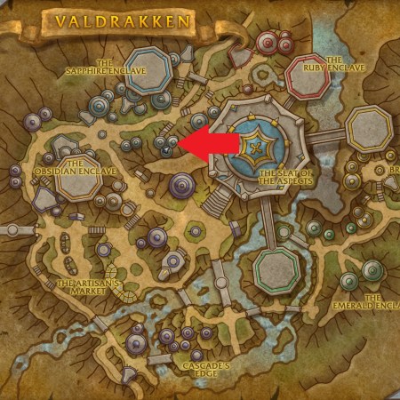 PvP vendor locations for the Dragon Isles in WoW Dragonflight