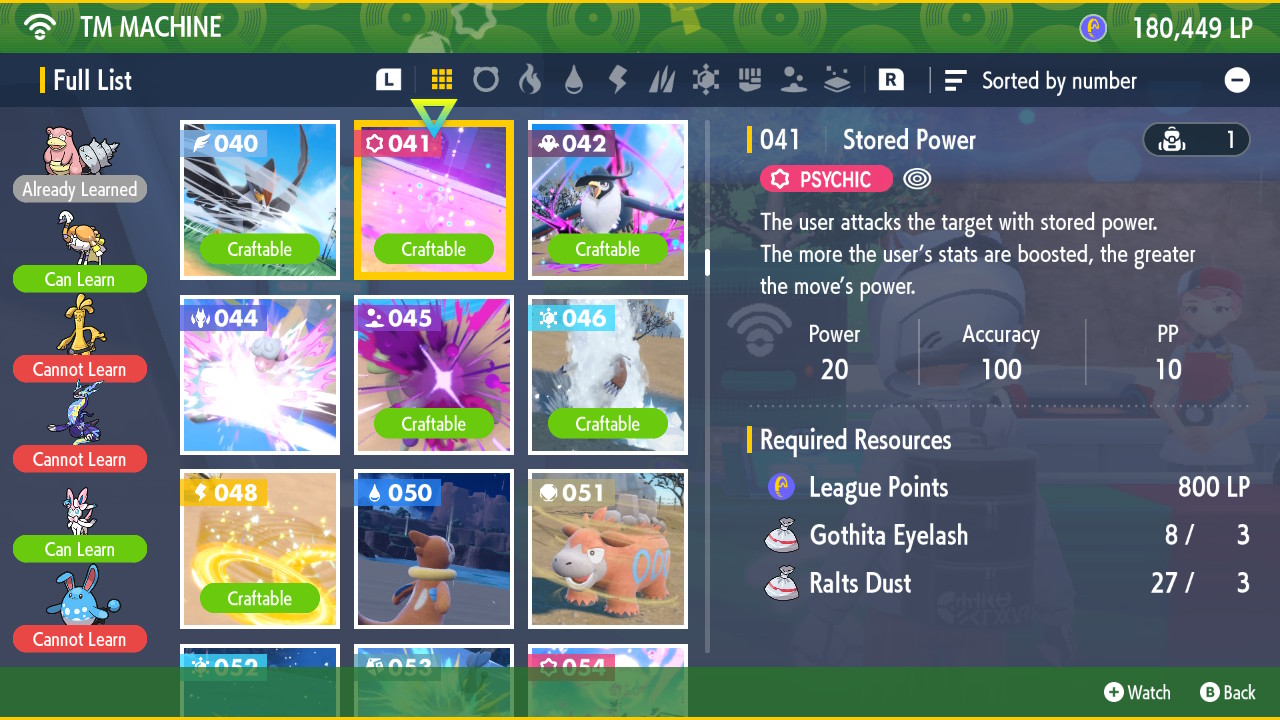 Where to find Stored Power TM 041 in Pokémon Scarlet & Violet