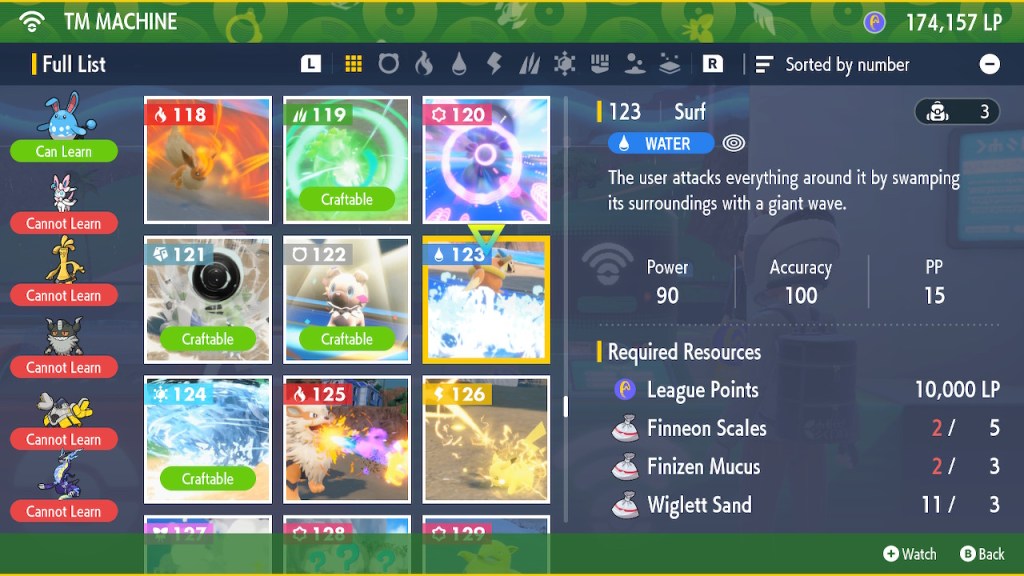 Where to find Surf TM 123 in Pokémon Scarlet & Violet
