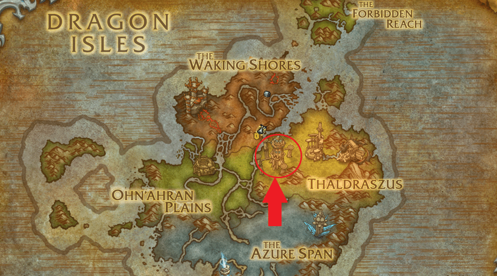 How to get to Valdrakken capital city in WoW Dragonflight