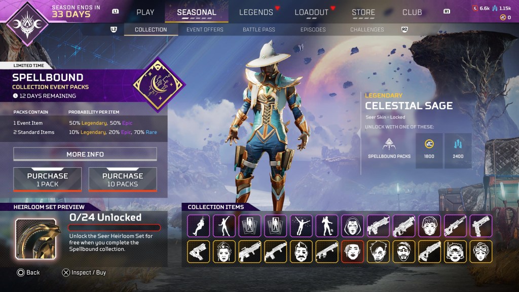 All Spellbound Collection Event cosmetics & rewards in Apex Legends