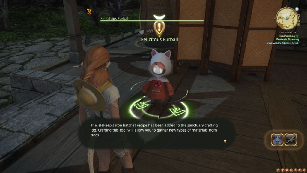 How to craft an Iron Hatchet in Final Fantasy XIV