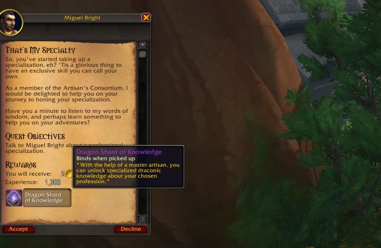 How to get Dragon Shard of Knowledge in WoW Dragonflight