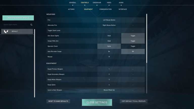 Best keyboard settings for Valorant