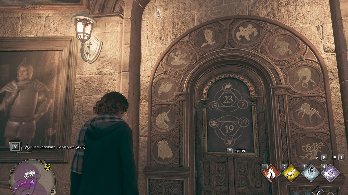 How to solve the animal symbols puzzle door in Hogwarts Legacy
