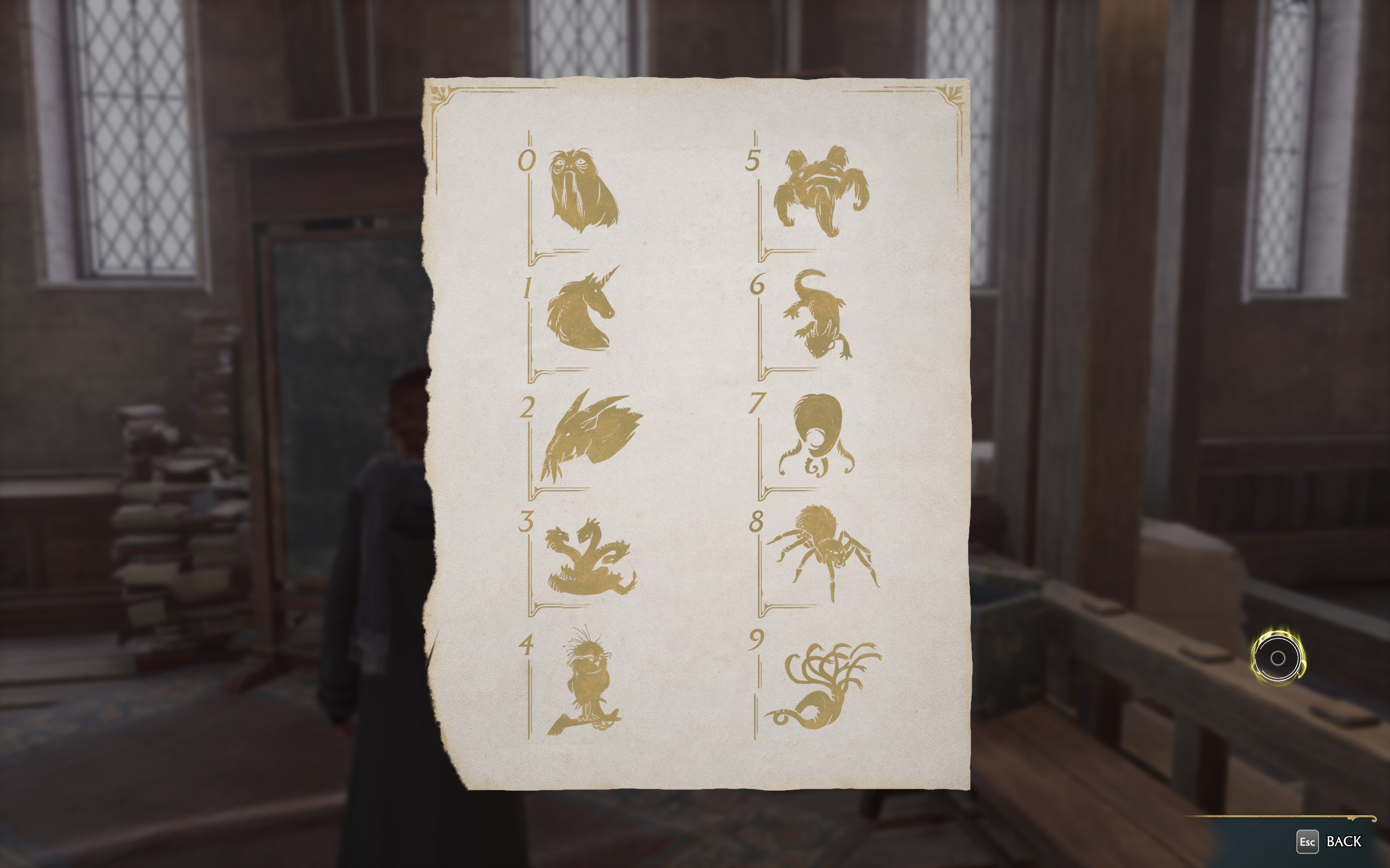 How to solve the animal symbols puzzle door in Hogwarts Legacy