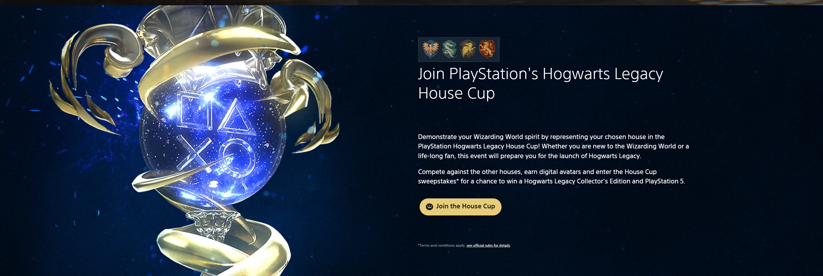 How to join the Hogwarts Legacy House Cup on PlayStation