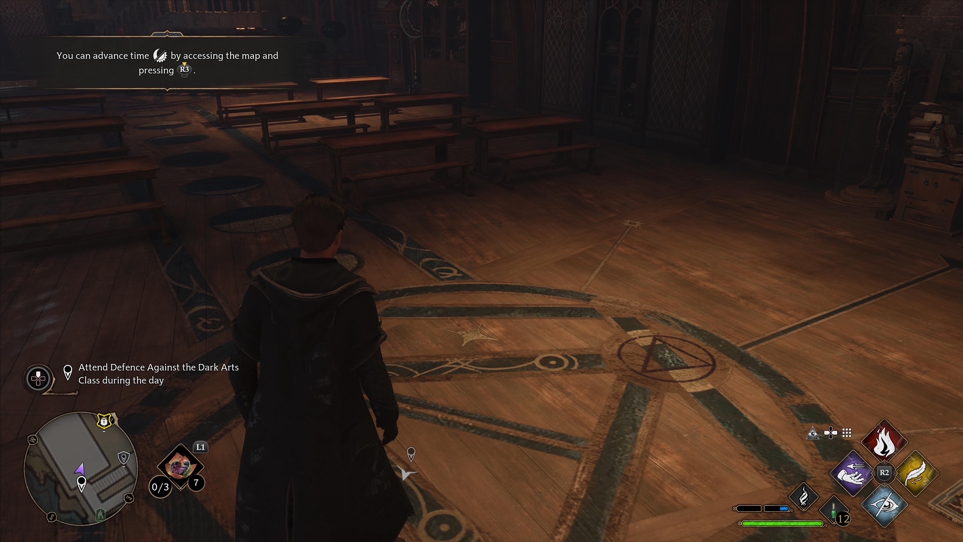 How to wait & advance time of day in Hogwarts Legacy