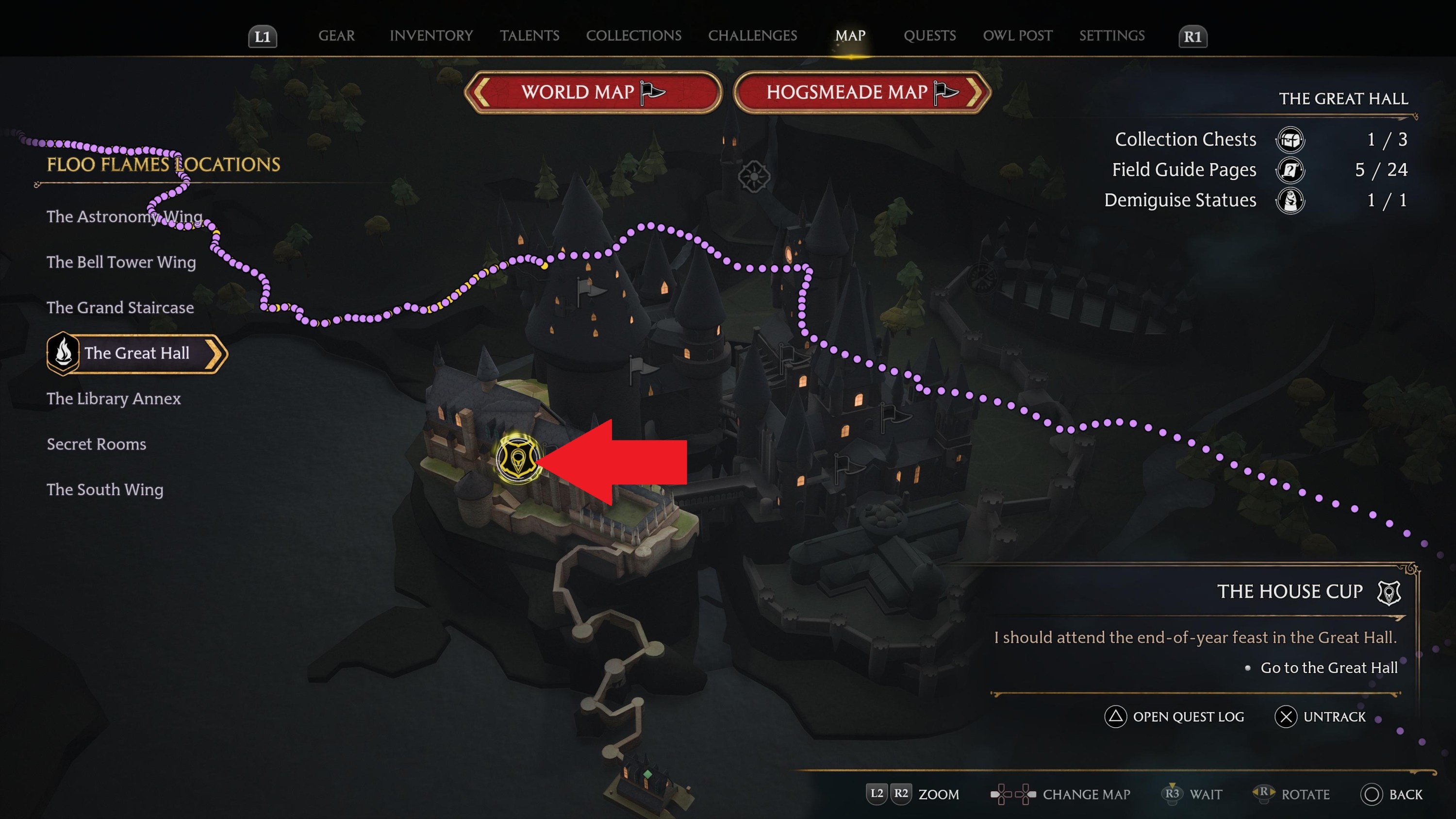 How to finish the House Cup quest in Hogwarts Legacy