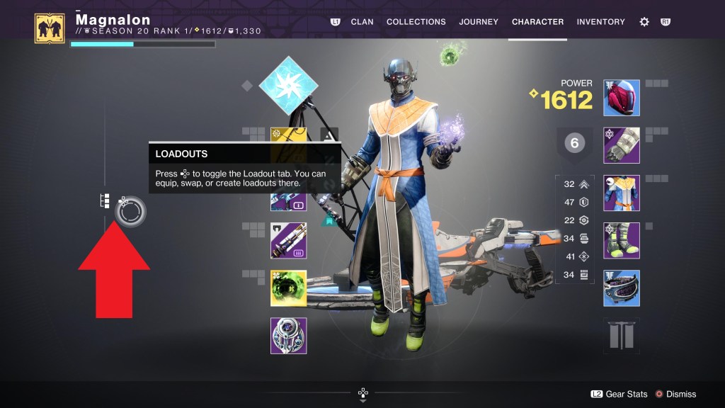 How to select and create loadouts in Destiny 2