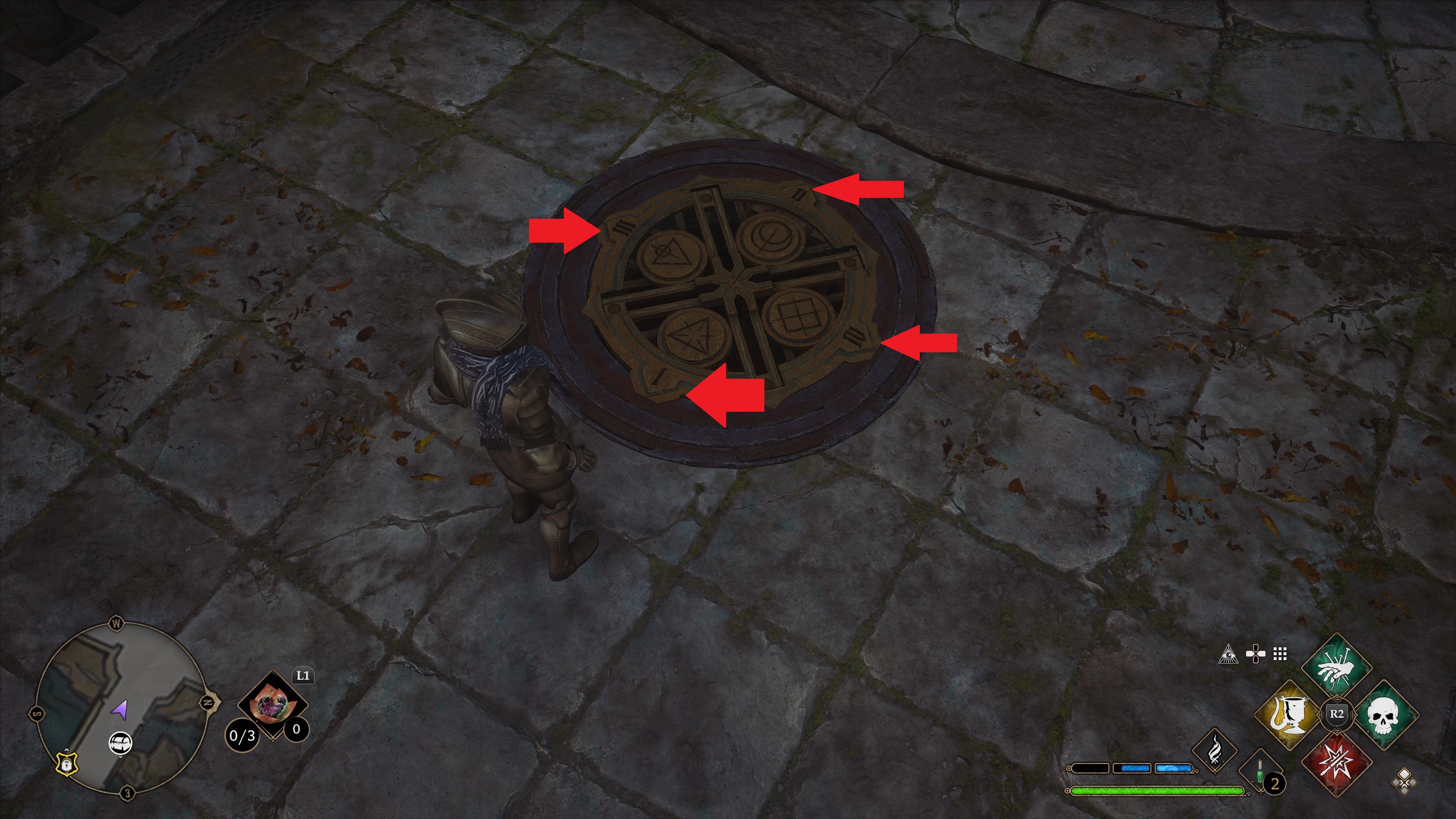 How to solve the courtyard bridge fire puzzle in Hogwarts Legacy