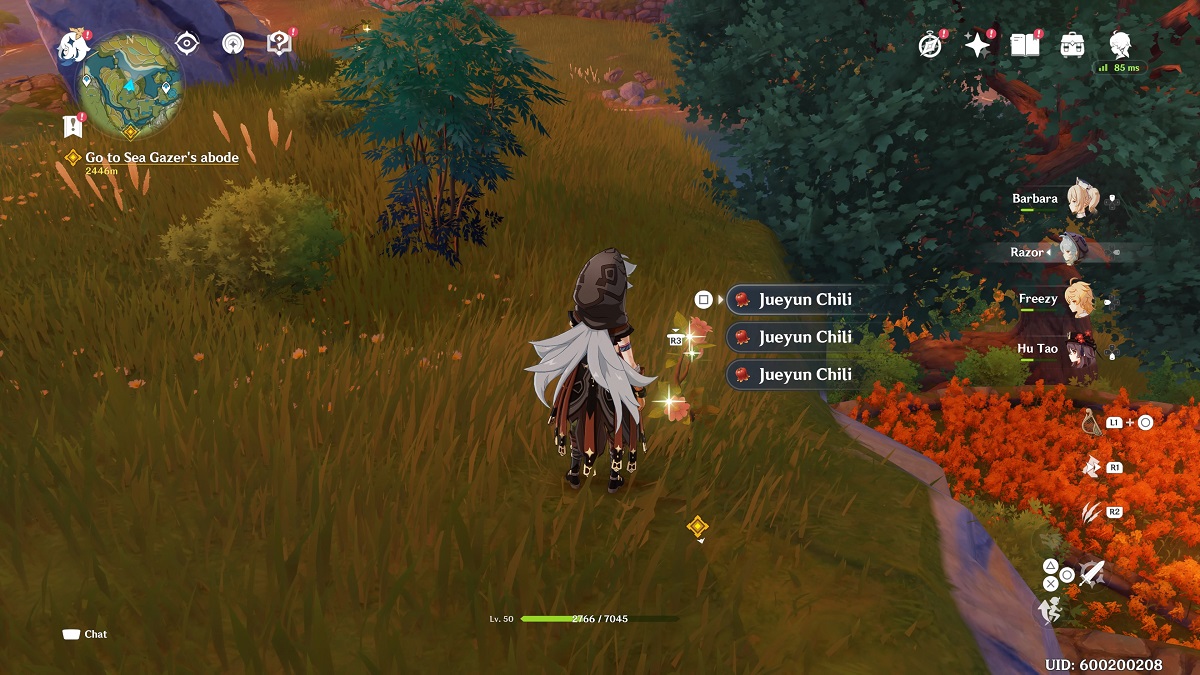 Genshin Impact Jueyun Chili location