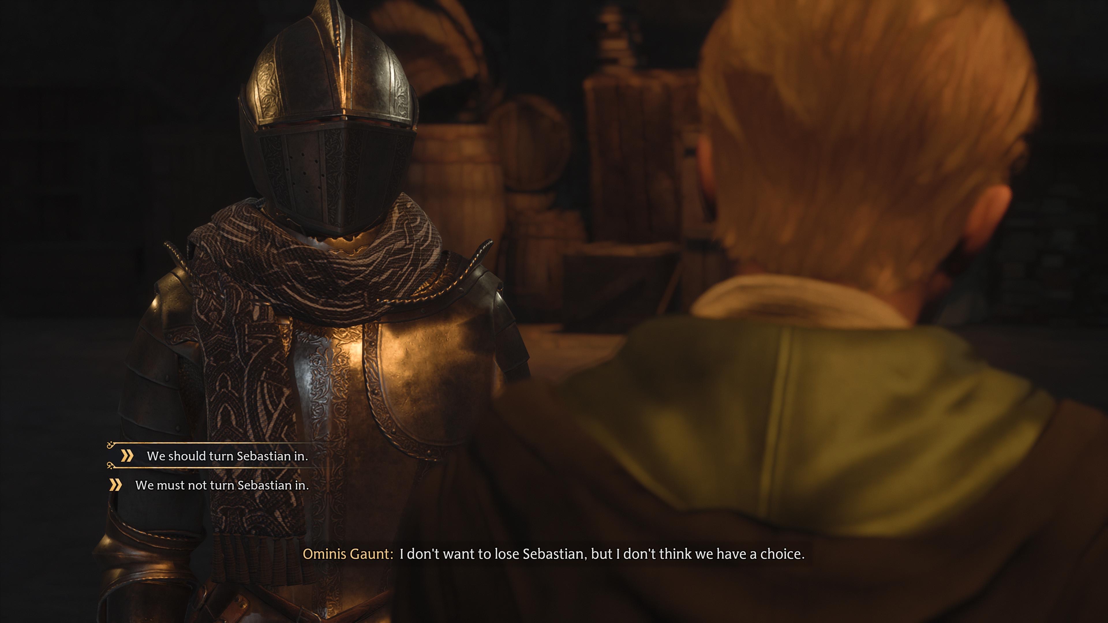 Should you turn in Sebastian or defend him in Hogwarts Legacy?