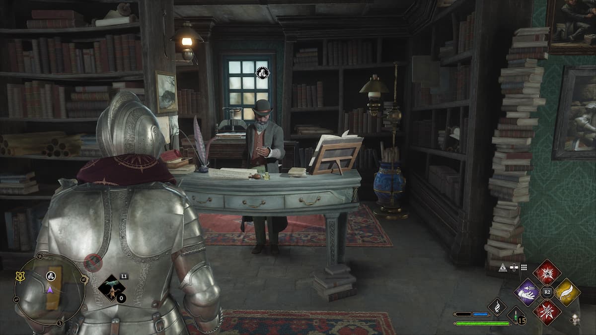 Thomas Brown's Tomes & Scrolls shop location & item stock Hogwarts Legacy